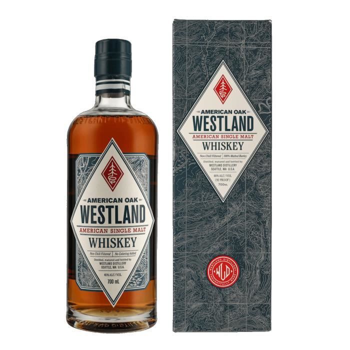 Westland American Oak Single Malt Whiskey + GP 0,7L (46% Vol.) | Whisky - Achat / Vente Westland ...
