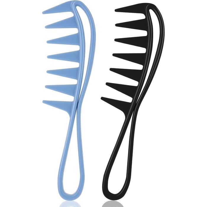 Lot De 2 Peignes À Dents Larges En Forme De Requin - Accessoires De ...