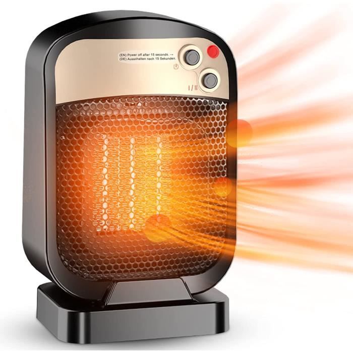 Chauffage D'appoint Petit, Mini Radiateur Electrique 3 Second ...