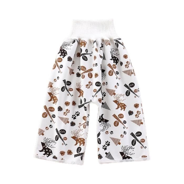 Couche-culotte absorbante imperméable 2 en 1 pour bébé, jupe-short ...
