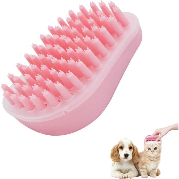 Brosse De Bain Pour Chien Et Chat En Caoutchouc Avec Écran Amovible ...