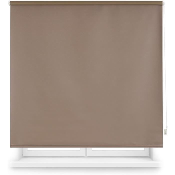 Draco Store Enrouleur Opaque - Marron, 140 X 175 Cm (Largeur X Hauteur ...