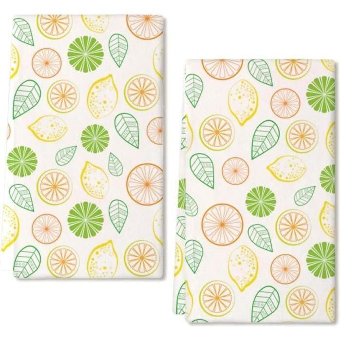 Lot De Torchons De Cuisine Motif Citron (40,6 X 61 Cm) \U2013 Torchons ...