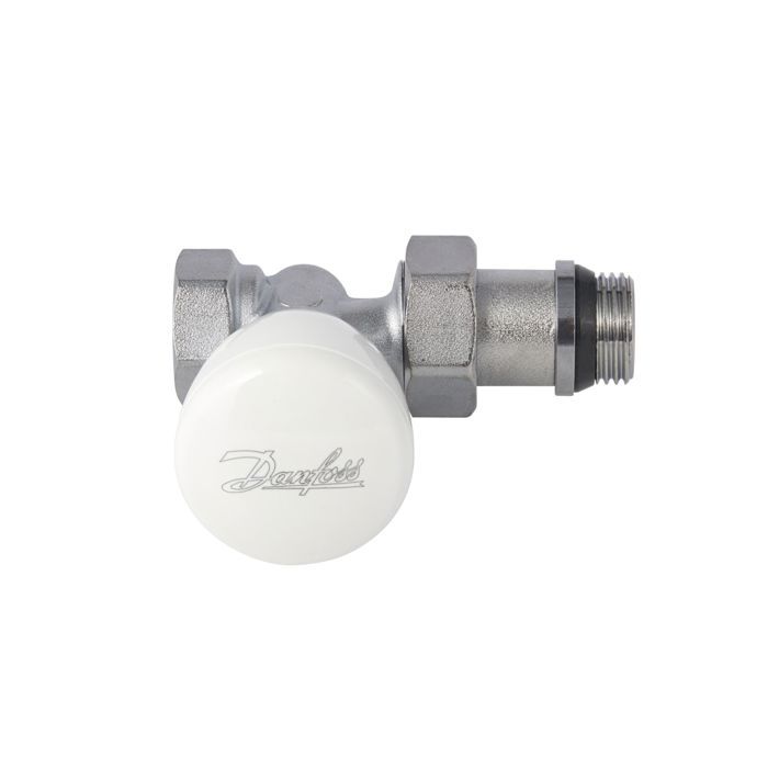 Robinet de radiateur manuel DANFOSS 1/2" - Blanc - Facile à installer ...