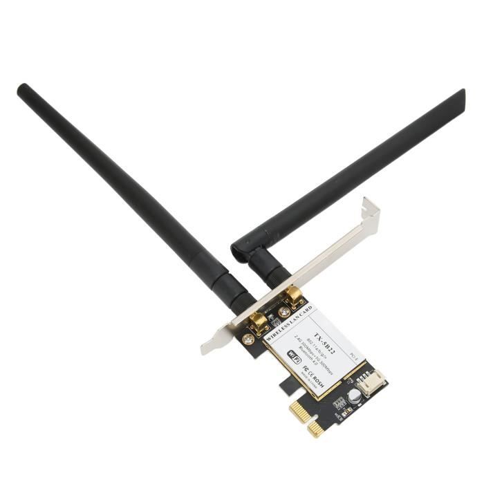 Carte Internet Sans Fil - PCIE - 2.4Ghz/5Ghz - 300Mbps - Haute ...
