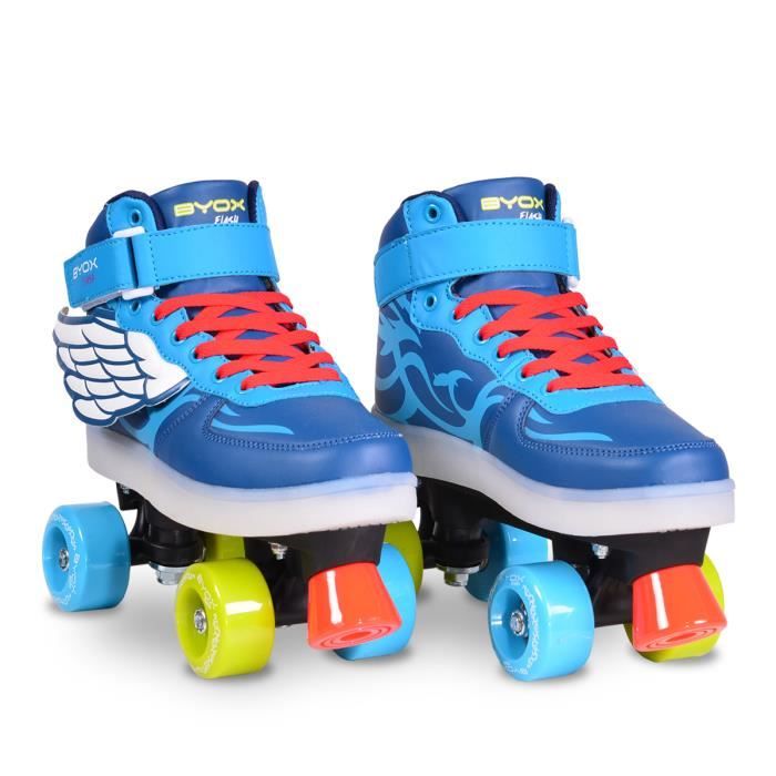 Patins à roulettes Flash - BYOX - Différentes tailles - Rouleaux en PVC ...