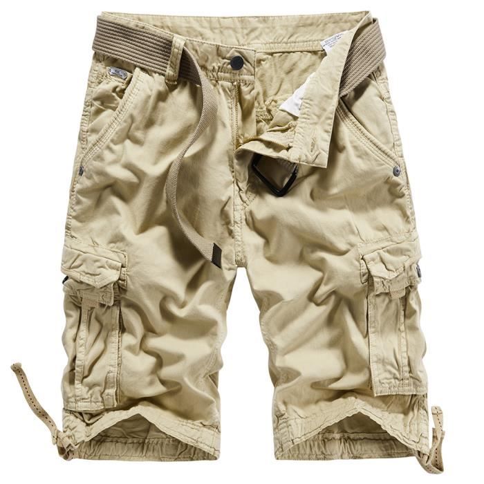 Short,Short Cargo Camouflage 2021 coton pour homme, vêtement ample et ...