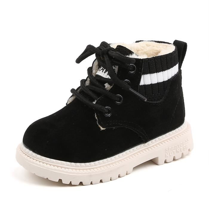 Bottes en cuir pour filles - Chaussures pour enfants - Bottes chaudes d ...