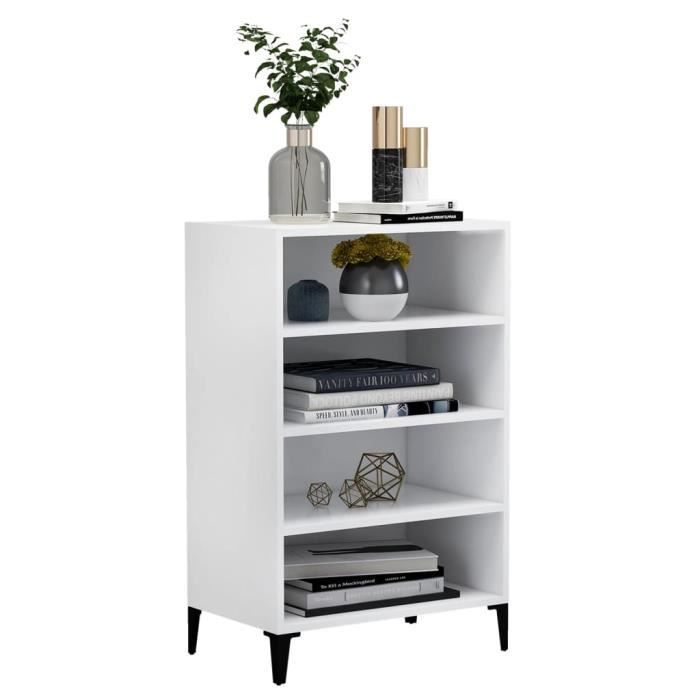 JIM - MEUBLE ENFILADE - Buffet Blanc 57x35x90 cm Aggloméré(3201 ...