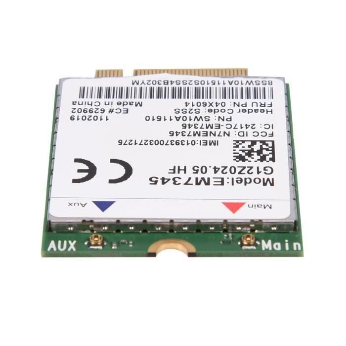 HAOLIP-EM7345 04X6014 4G LTE WWAN Module de Carte pr Thinkpad X250 X1C ...
