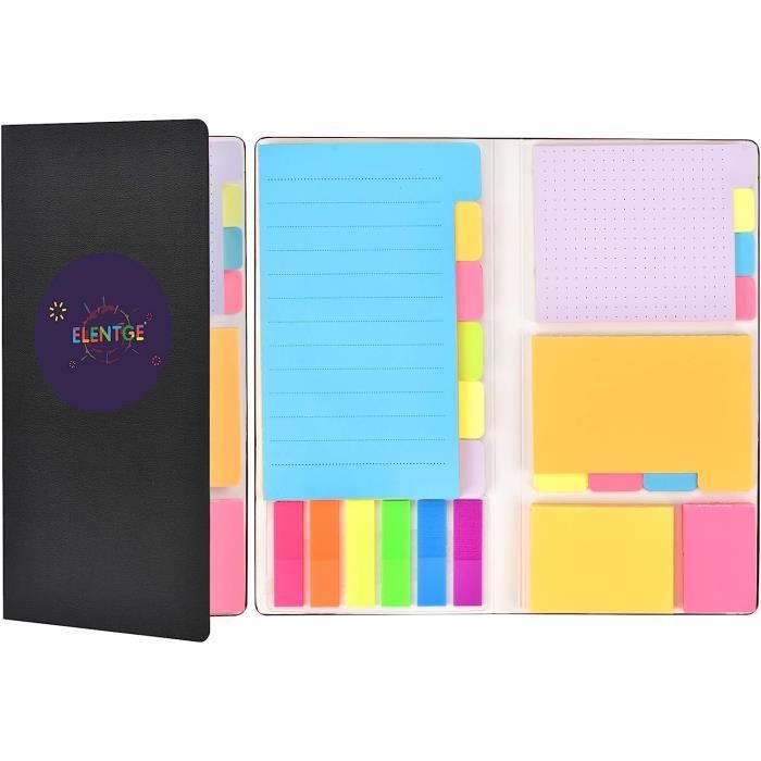 ELENTGE Notes Autocollantes 410 Ensemble de Notes Adhésives ...