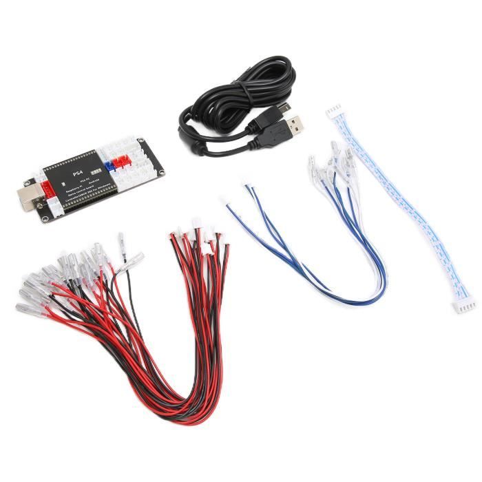 TMISHION Encodeur d'arcade Arcade USB Encoder Zero Delay Game Controller DIY Code Board to ...