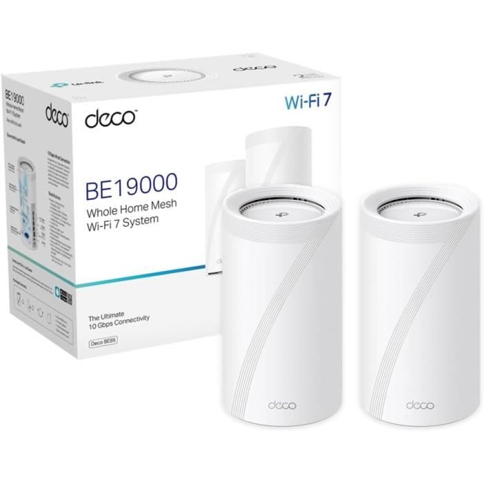 Deco Wifi 7 Mesh Be19000 Tri-Bande Deco Be85(2-Pack), Port Ethernet ...