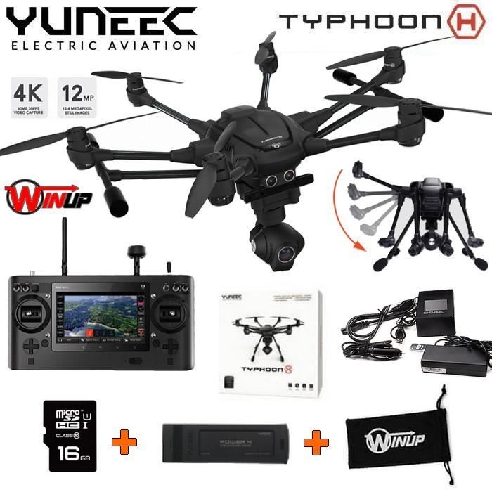 YUNEEC TYPHOON H Advanced Camera UHD 4K 360° FPV - Radiocommande ST16 ...
