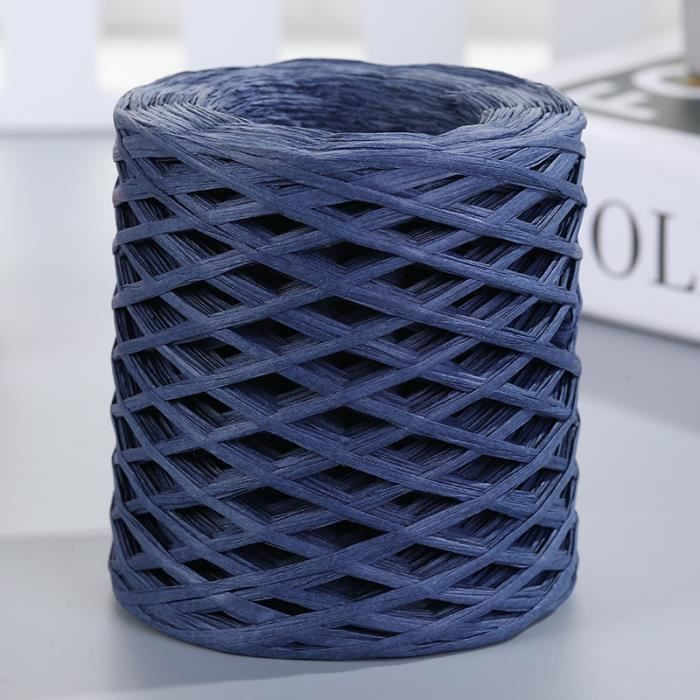 PAPIER CADEAU,14--Paille de Raphia Tricotée à la Main, Fil de Papier ...