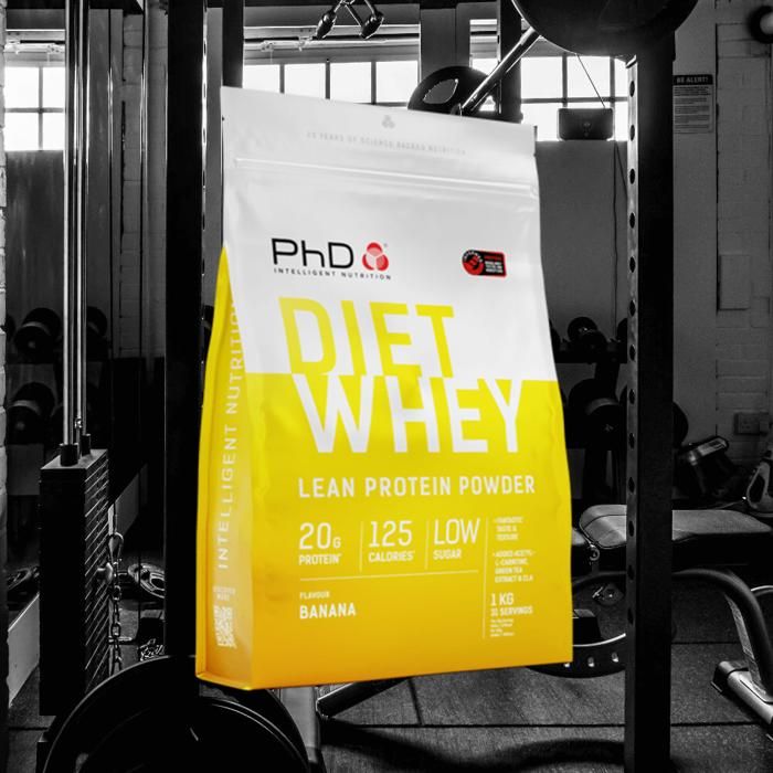 Lean protein powder PhD - Diet Whey - Banana 1000g - Cdiscount Sport