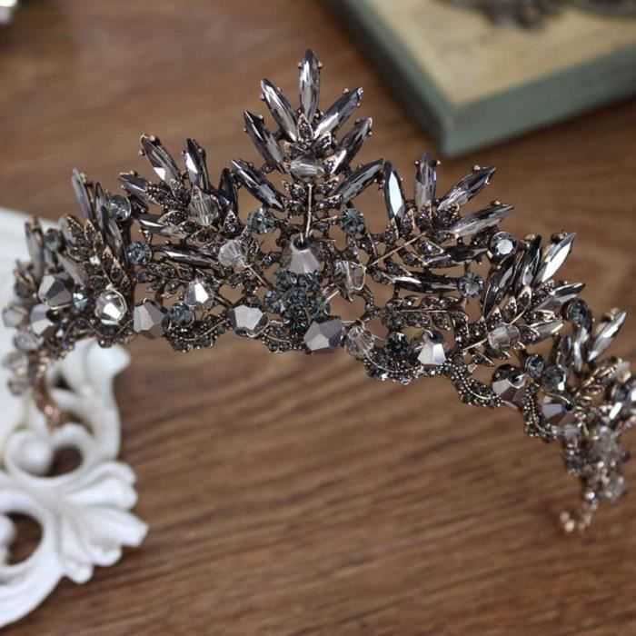 Frcolor 1 pc Vintage Baroque Couronne Alliage Coiffure Tiare De Mariée ...