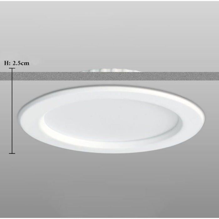 Spot LED Encastrable 6pcs 9W, Équivalent 72W 3000K, Extra-Plat Φ90 ...