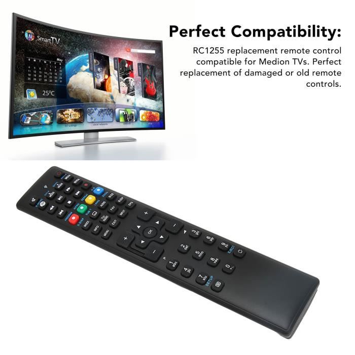 Télécommande Universelle - VVIKIZY - RC1255 - Compatible Téléviseurs ...