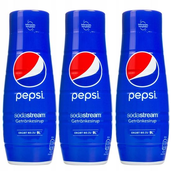 Sirop soda concentré - Pepsi - Sodastream 3x440ml - Pour eau gazeuse ...