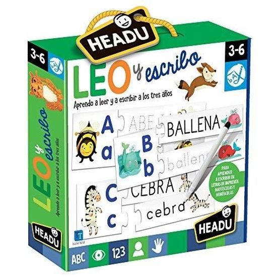 HEADU LEO ET ESCRIBO JEU ENFANT ÉDUCATIF, COULEUR MULTIPLE - 1041746 ...