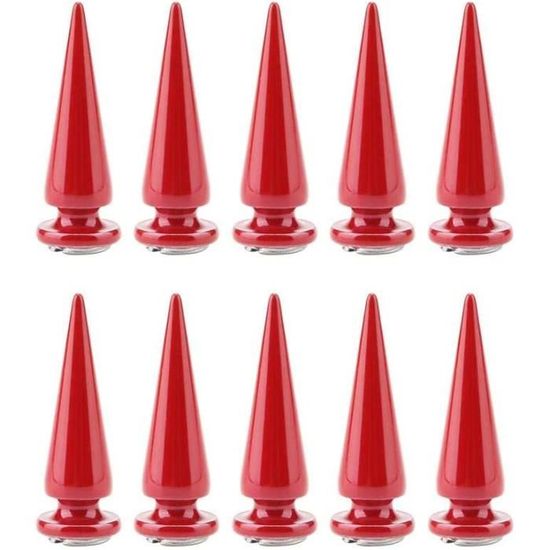 Rivet Cône, 10 Pcs 10mm Metal Spike Rivets Cone Spikes Metallic Vis Dos ...