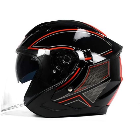 Casque Jet avec Double Visière 809 DOUBLE | Casque Scooter approuvé ECE ...