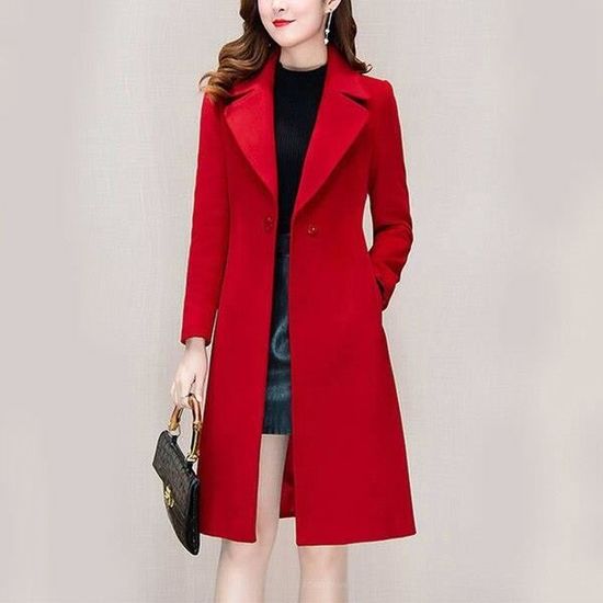 MANTEAU - CABAN - PARDESSUS Automne hiver 2022 Korean Wool coat Women's ...