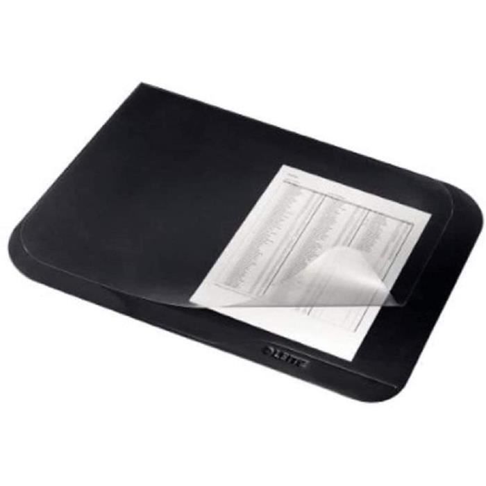 53180095 - Sous main avec rabat en PVC - 400 x 530 mm - Noir - Lot de 1 ...