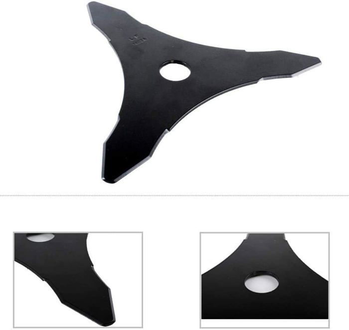 Lame de dbroussailleuse 10quot x 3T avec adaptateur de lame de tondeuse gazon pour machine de ...