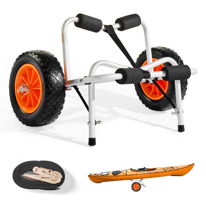Chariot de Kayak-VEVOR-Chariot de Transport Paddle Pliable-avec Pneus ...