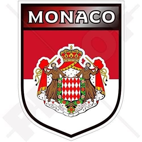 MONACO Principauté Écusson, 100mm Vinyl Sticker, Autocollant[488 ...