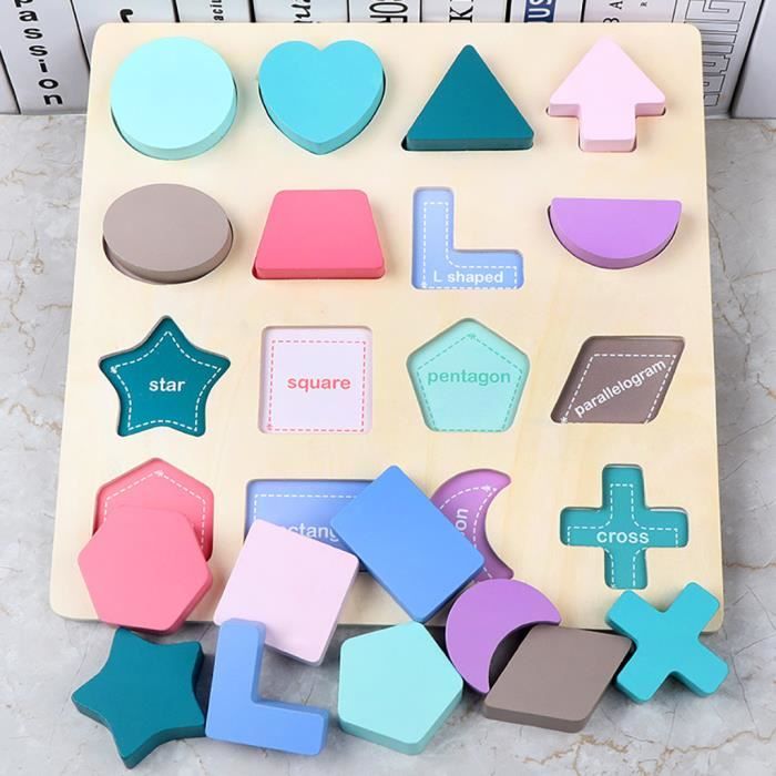 CASSE-TETE Alphabet Puzzle Set, WOOD CITY ABC lettres et chiffres pour ...