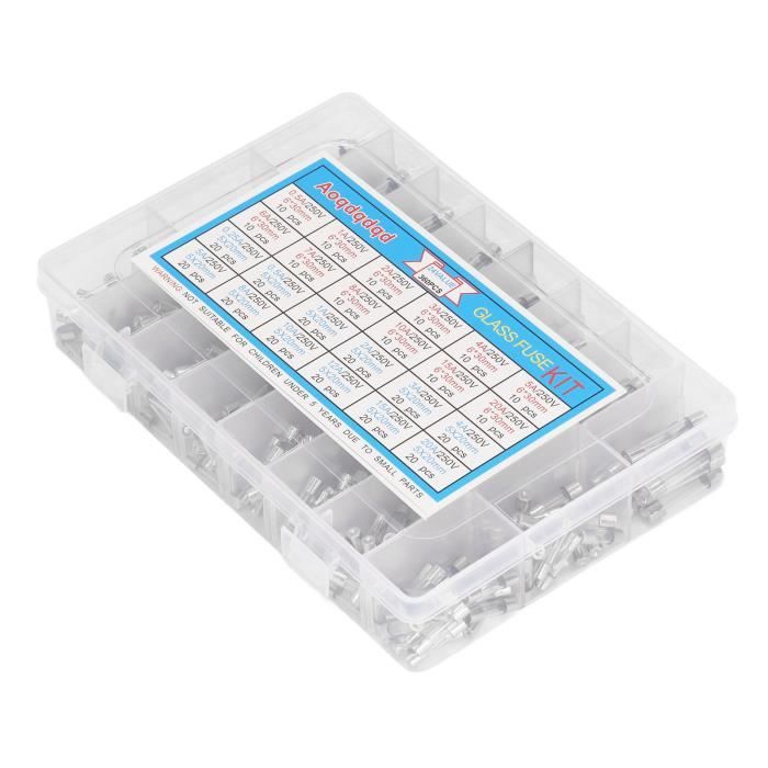 Cikonielf kit de fusibles Cikonielf Tube fusible en verre Tube de Fusible en Verre à 360 Pièces ...