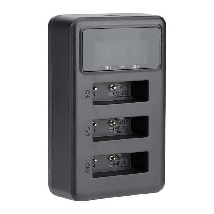 Cikonielf chargeur de batterie pour Sony NP-BX1 Chargeur de batterie pour caméra d'action ...