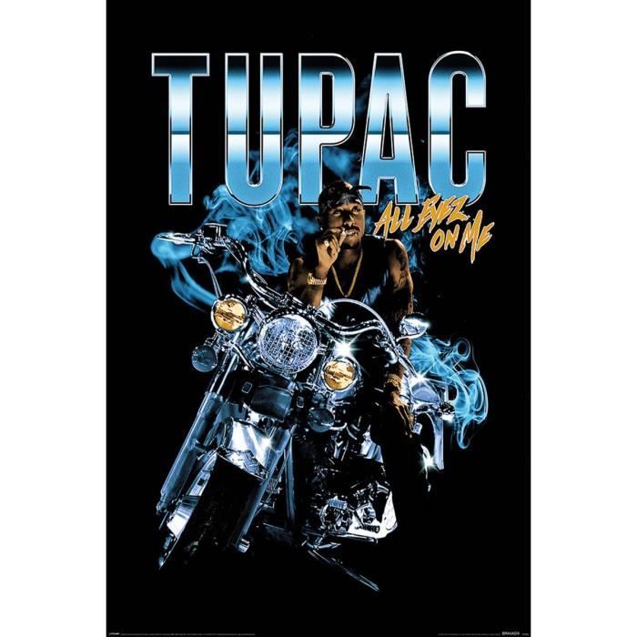 Poster Tupac Shakur All Eyez Motorcycle - Cdiscount Maison