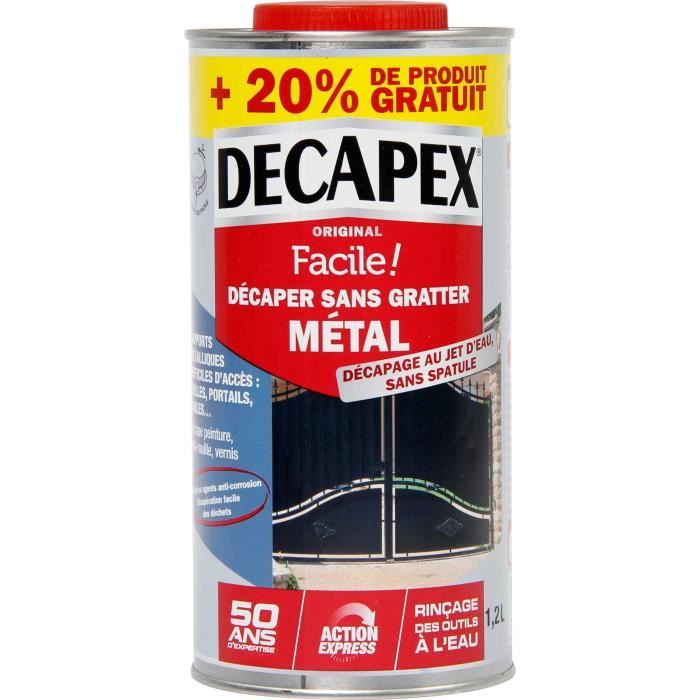 Décapant minute métal Decapex 1l + 20 % gratuit - Cdiscount Bricolage