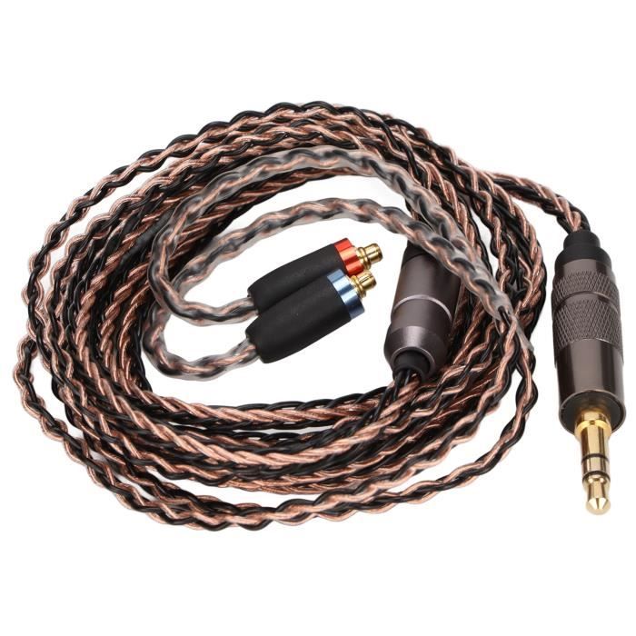 EJ.life Câble Casque MMCX 3.5mm 8 Core OFC pour T2 T3 SE535 - Cdiscount ...