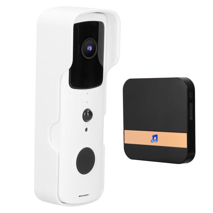 GOTOTOP Sonnette vidéo Sonnette Intelligente Interphone Vidéo Sans Fil ...