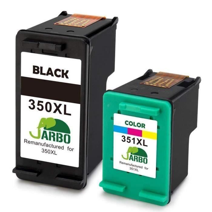 2 Cartouches Compatible HP 350 351 XL (1 Noir 1 Tri-Colore) Compatible ...
