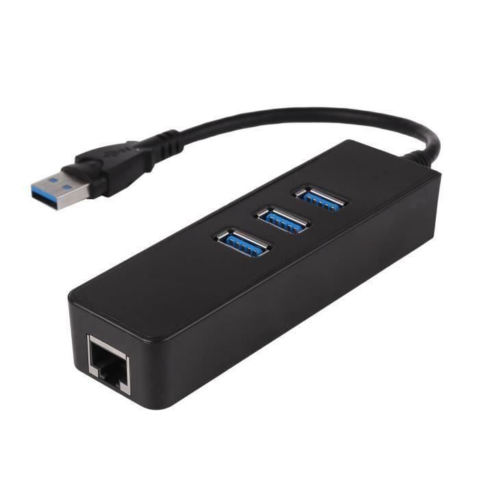 FLYING-Hub USB Réseau Adaptateur 3 Ports USB 30 RJ45 Lan Gigabit ...