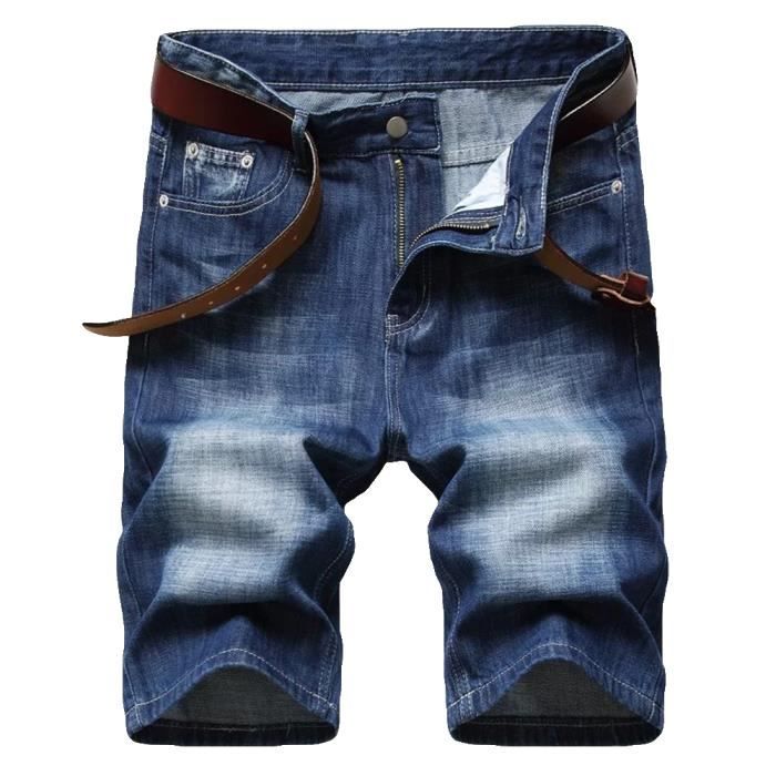 Short Homme jean de Vintage Shorts Homme avec Droit Vêtement Masculin ...