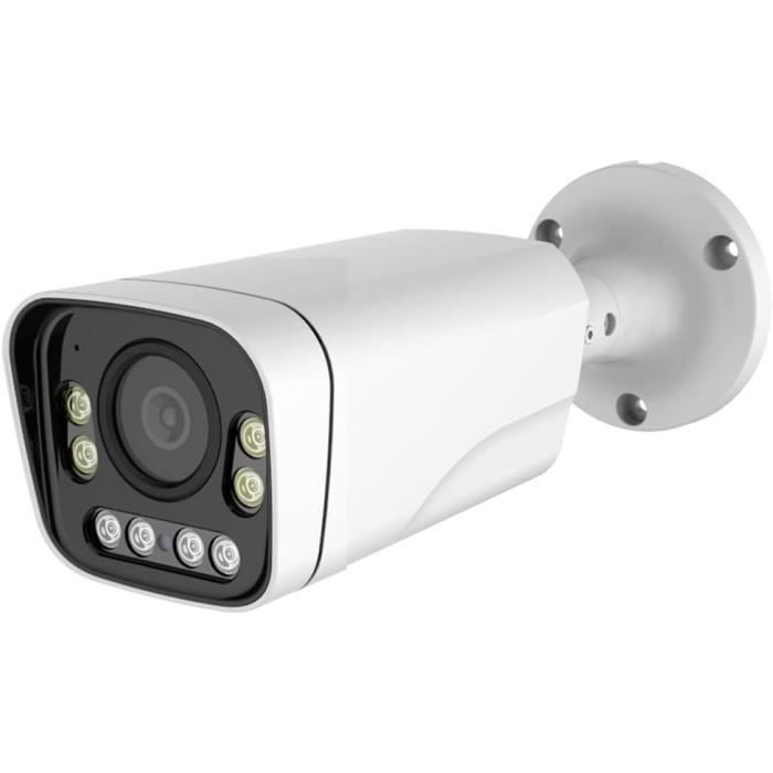 Caméra Ip Zoom Optique 4K (8 Mp), Caméra De Sécurité Extérieure Poe À Double Lumière, Objectif ...