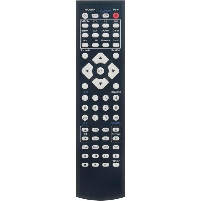 Télécommande De Rechange Avr161 Pour Récepteur Audio Vidéo Yamaha Avr ...