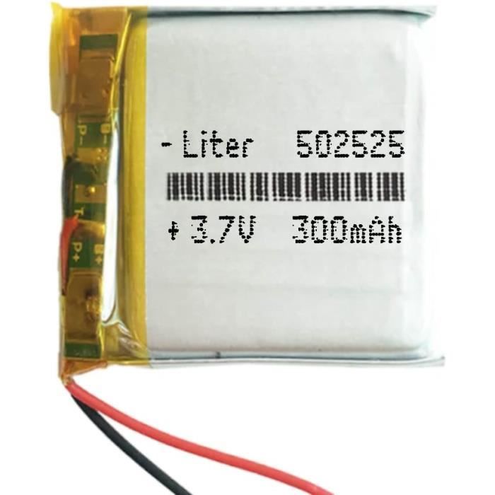 Batterie 502525 Lipo 3.7V 300Mah 1.11Wh 1S 5C Pour L'Électronique ...
