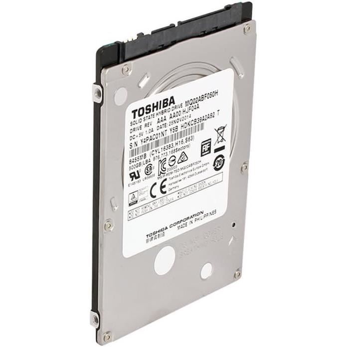 Toshiba MQ02ABF050H disques durs internes (Serial ATA III, Hybrid-HDD ...