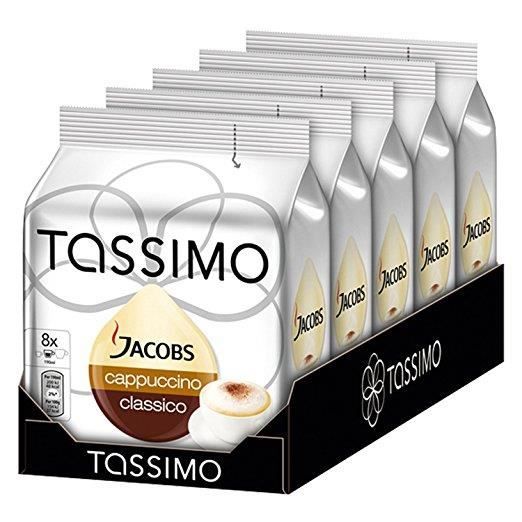 TASSIMO Jacobs Cappuccino café, dosettes à café souples, T-Discs ...