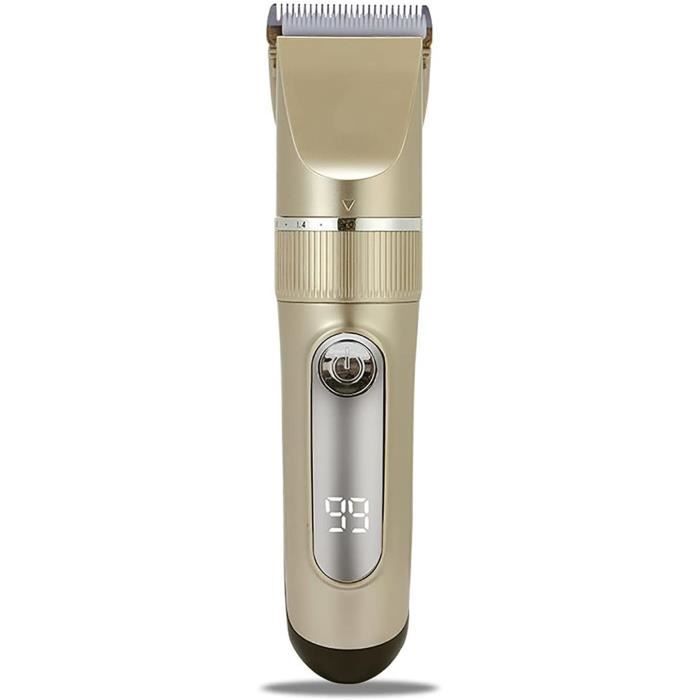 Tondeuse À Cheveux Sans Fil, Rechargeable, Avec Écran Led, Tondeuse Réglable Pour La Coupe De ...