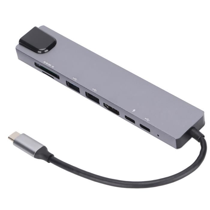 Hub USB Multiport 8 en 1 - OMABETA - Type C - HDMI - USB3.0 - RJ45 ...