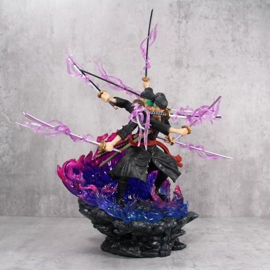 Figurine Roronoa Zoro One Piece wano onigashima 9 épées 9 sabres zoro ...